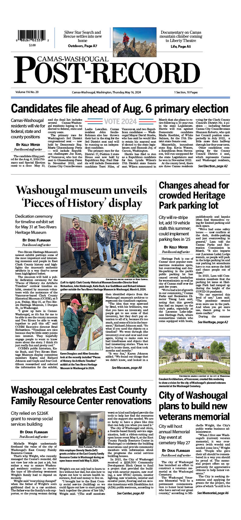 May 16, 2024 - Camas-Washougal Post-Record